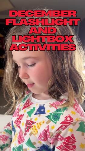 Flashlight Activities: December Flashlight Games And Light Table Activities
