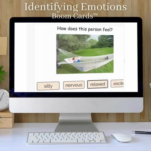 Identifying Emotions - Boom Cards™ Speech Therapy Distance Learning