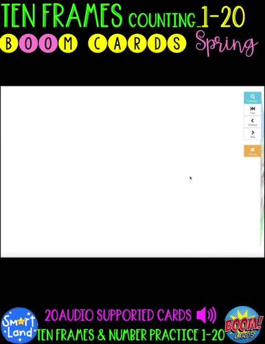 Ten Frames Counting 1-20 Boom Cards™ | Spring Flowers by Smart Land ...