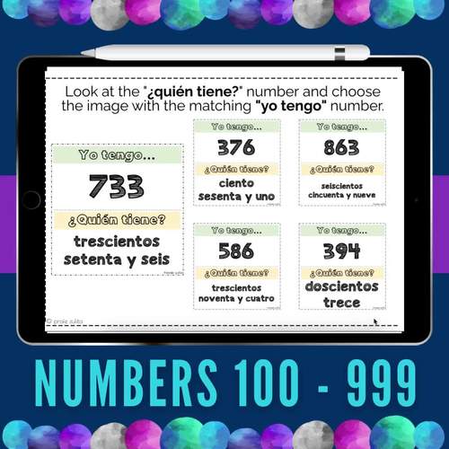 Boom Cards | Spanish Numbers Practice | Yo Tengo, Quién tiene? I have ...