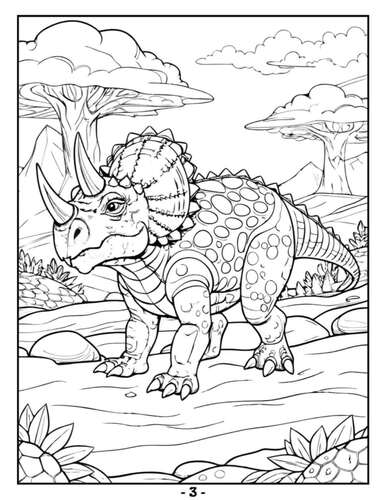 Dinosaur Coloring Pages: Prehistoric Animals Coloring Sheets with Dinosaurs
