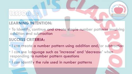 Patterns and Algebra Unit Bundle Years 5 and 6 by Ms Alami's Classroom