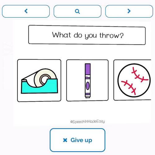 Object Function for Early Language | Boom Cards for Speech | TPT