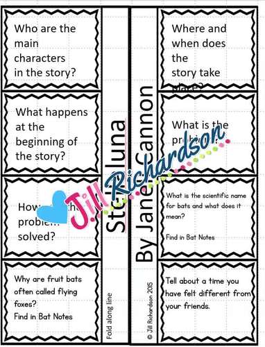 Stellaluna Activities Book Companion First Second Third Grade | TPT