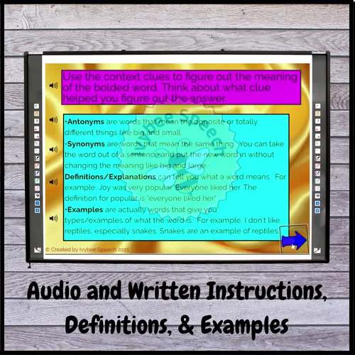 Context Clues Tier 2 Vocabulary Middle School Digital Learning Boom ...