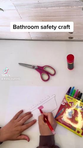 Bathroom safety craft by Designing minds xx | TPT