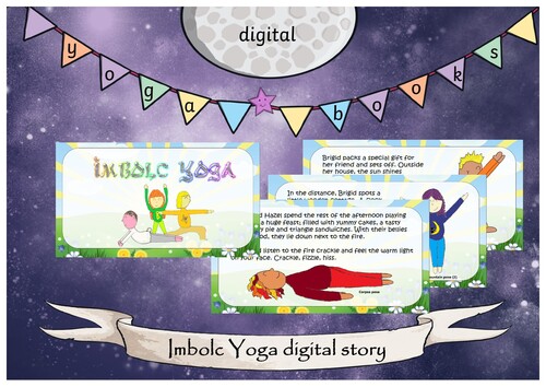 Imbolc Digital Yoga Story Pagan RE by J Pol | TPT