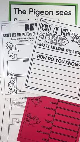 Don't Let the Pigeon Drive the Sleigh Book Companion Reading Comprehension