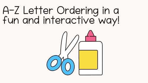 Fall Cut and Paste Acorn A-Z Upper and Lowercase Letter Order Activity