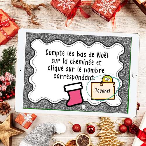 Cherche les nombres de 0 à 10 | Les bas de Noël | Counting in French ...