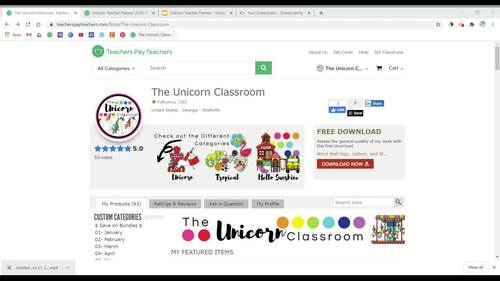 Unicorn Teacher Planner 2024-2025 School Year in Rainbow Colors | TPT