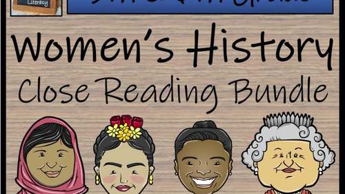 Women's History Volume 2 Close Reading Comprehension Bundle | 5th & 6th ...