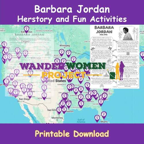 Barbara Jordan - Learn Herstory with Fun Activities by Wander Women Project