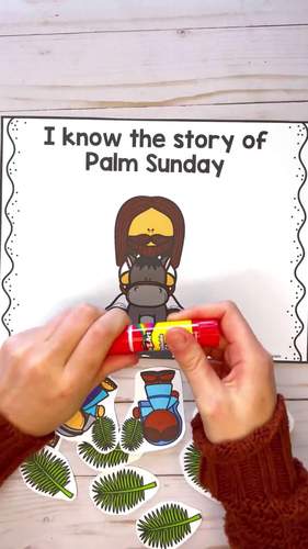 Palm Sunday Printable Crafts Sunday School by Preschool Packets | TPT