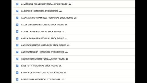 1960s AMERICA BUNDLE (HIGH SCHOOL U.S. History) Google Doc Stick Figures