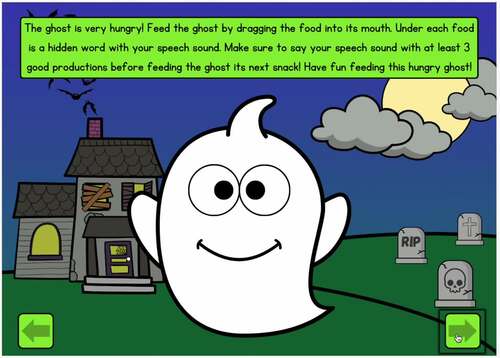 Feed the Ghost Halloween Articulation Boom Cards by Gab with Gab