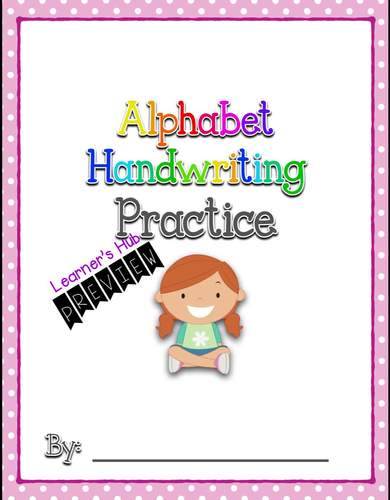 Alphabet HANDWRITING PRACTICE worksheets Packet SET2 Distance Learning ...