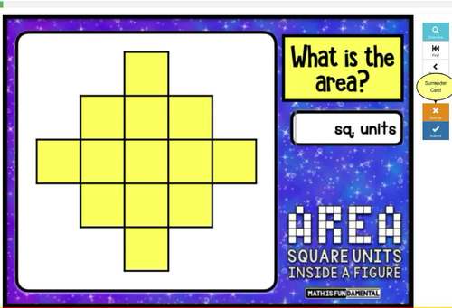 Finding Area of Polygons - Self-Checking Boom™ Cards by Math is FUNdamental