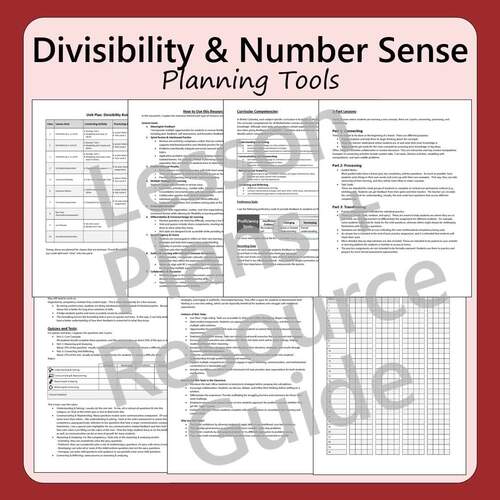 Divisibility and Number Sense Math 7 Unit Bundle | Multiples Factors ...