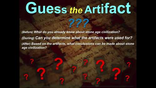 Stone Age “Guess the artifact” game: PPT w pictures & clues | TPT