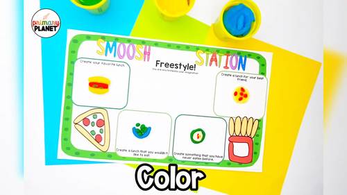 Food STEM - Playdough Mats - STEM Activities - STEM/STEAM Challenges