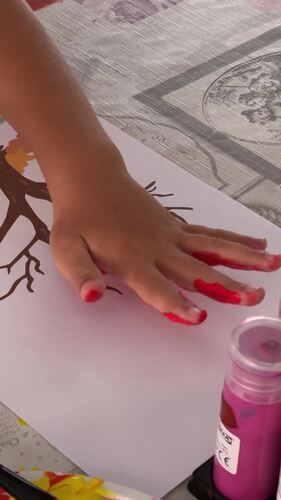 Happy Fall Handprint Tree Craft - Autumn Kids Art Activity by Mr Mintz ...