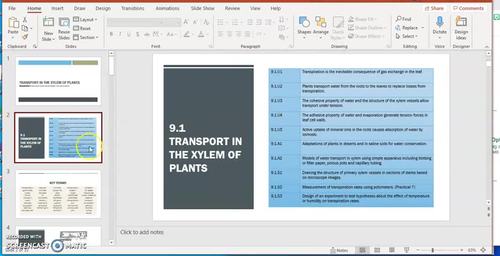 IB Biology AHL Topic 9.1 Transport in the Xylem PPT, Guided Notes ...