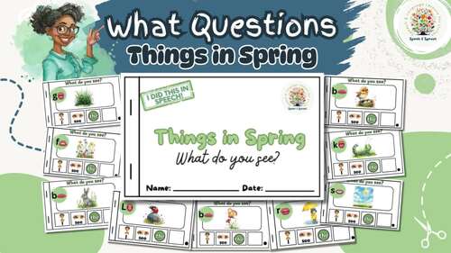 What Questions Mini Book (Things in Spring Sentence Frame: "I see the ...