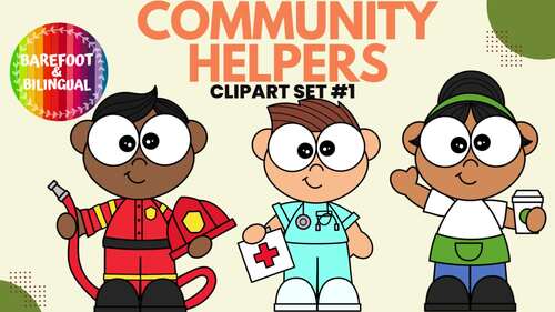 Community Helpers Clipart Set 1 of 4 | Social Studies Clipart | Career Day