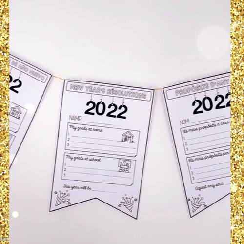 New Years resolutions 2025 banner- First day back from winter break ...