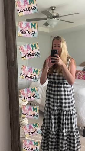 Affirmation Station Varsity Patch Letter Classroom Decor Editable