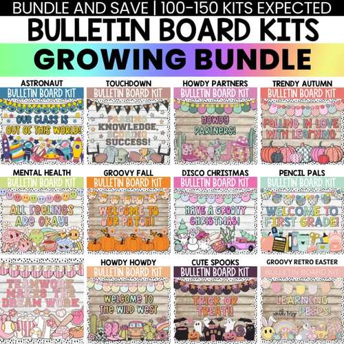 Seasonal Bulletin Board Kits Bundle, Bulletin Board Decor, MEGA BUNDLE