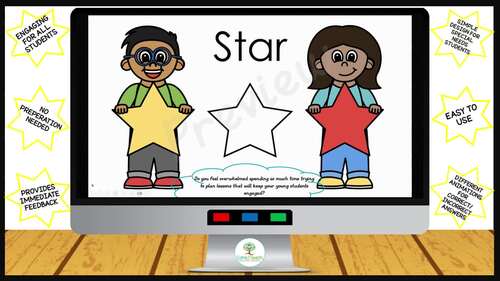 Star Interactive PowerPoint Activity | Preschool, Prek, TK, K & Spec ...