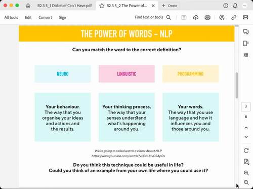ESL Upper Intermediate Lesson: Learn About the Power of Words | TPT