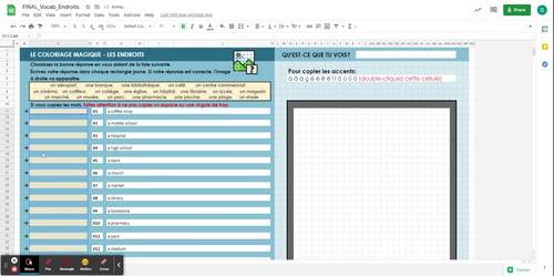 Digital French Pixel Art - ALLER - Au Aux À La À L' - En ville - Futur ...