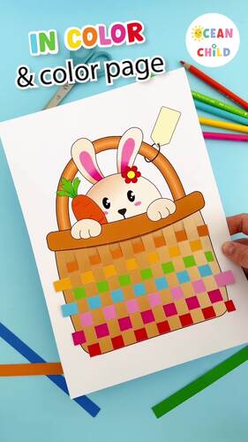 Printable Easter Fine Motor Skill Paper Craft Activity Animal Spring ...