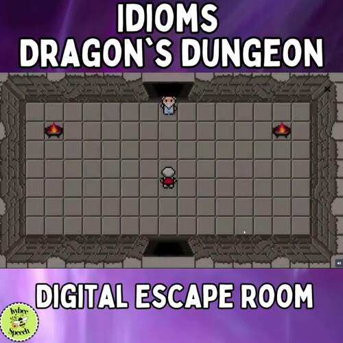 Idioms Escape the Dragon's Dungeon Digital Breakout Room by Ivybee Speech
