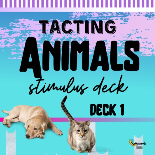 Tacting (Labeling) Animals - Digital Stimulus Card Deck | TPT