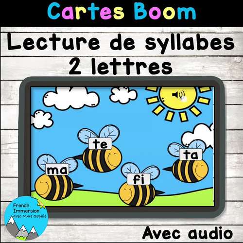 Lecture de syllabes French reading syllables phonics | TPT
