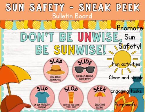 Sun Safety Resource Bundle | Summer Booklet | End of year | Summer Health