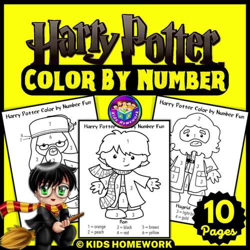 Harry Potter Color By Number Activities I Harry Potter Inspired