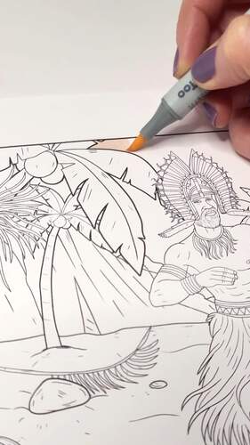 Torres Strait Islander Colouring Pages - NAIDOC Week 2025 Activity