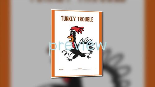 Turkey Trouble Book Companion by Fetch the Speech Tools | TPT