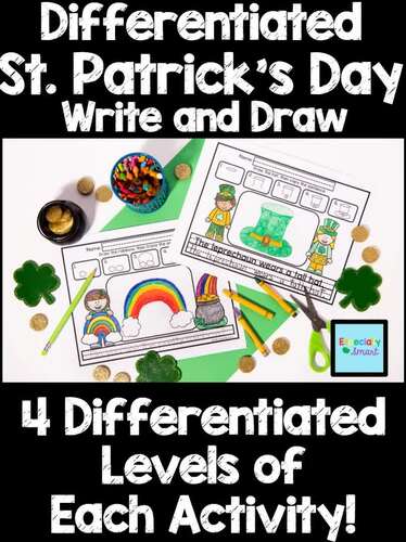 St. Patrick's Day Sentence Writing and Directed Drawing Differentiated ...