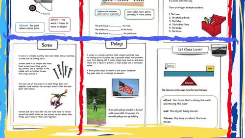 Simple Machines Unit by Mrs Lena | Teachers Pay Teachers