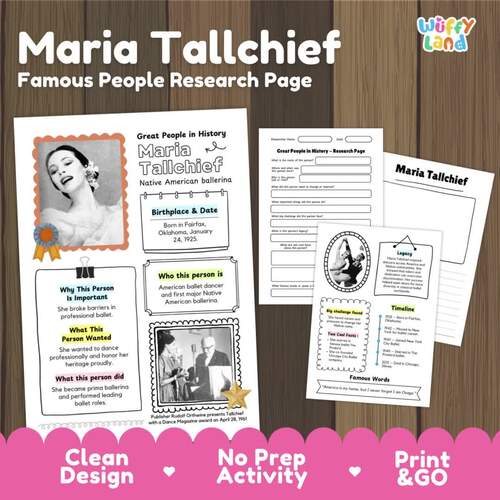 Maria Tallchief Research Project | Native American History | Famous ...