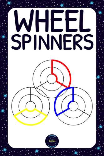Double Ring Customizable Wheel Spinners Clipart GIFs – 3 Sections