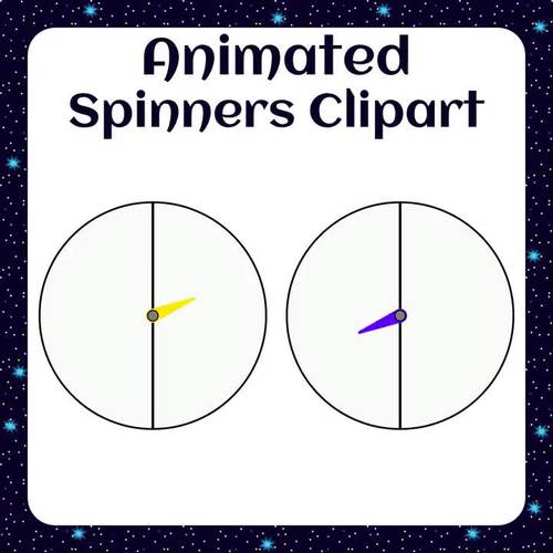 Animated GIF Customizable Spinners Clipart – 2 Sections | TpT