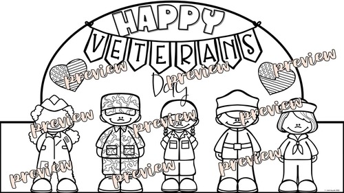 Veterans Day Crown Hat Craft by Anh Huynh | TPT