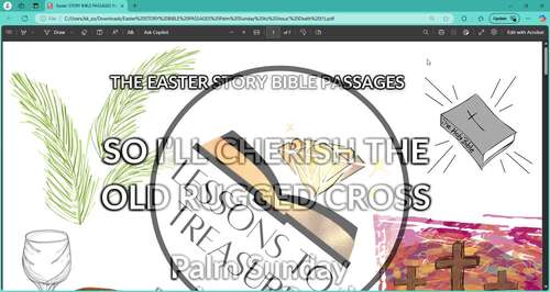 Easter Bible Readings Slides: So I'll Cherish... (Palm Sunday to Jesus ...